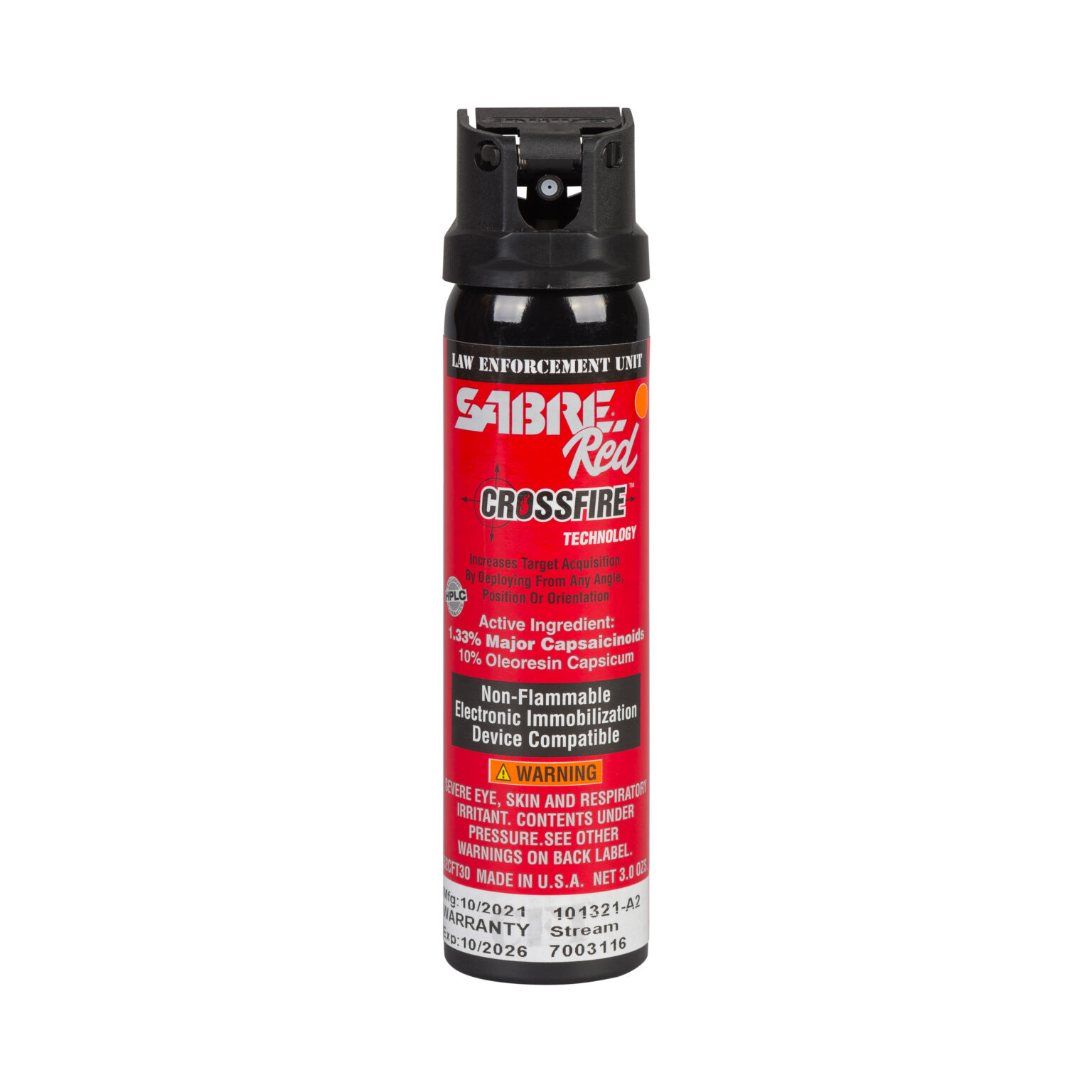 🚔 SABRE Red 52CFT30 Crossfire 3.0 oz MK-4 Stream