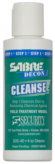 SABRE DECON Cleanse – Step I (4 oz – Field Treatment Models) 25 per ...
