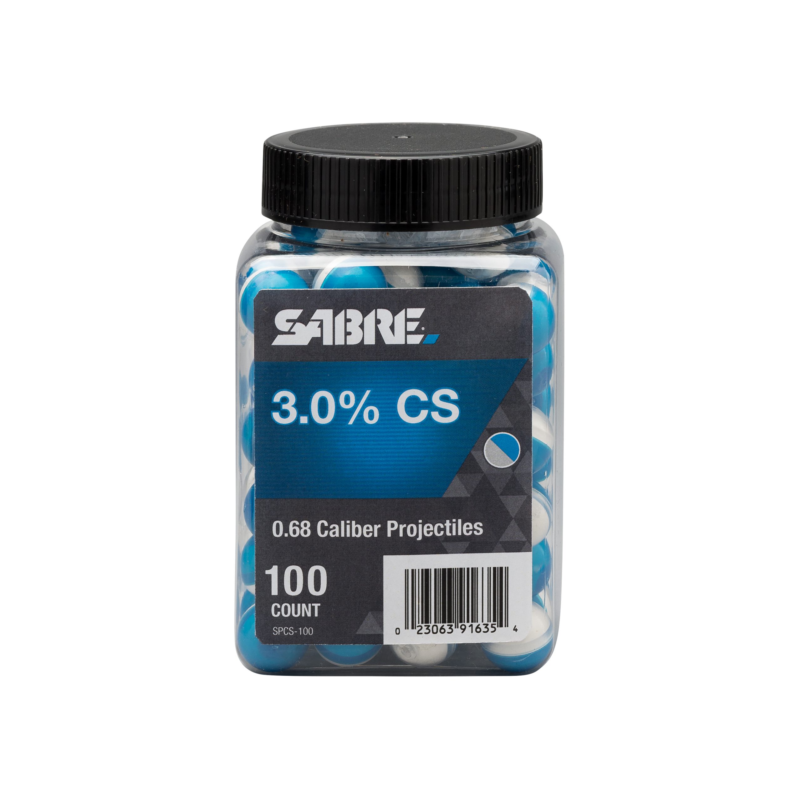 SABRE SPCS-100 3.0% CS 0.68 Caliber Projectile 100 Count Pack - CMC ...