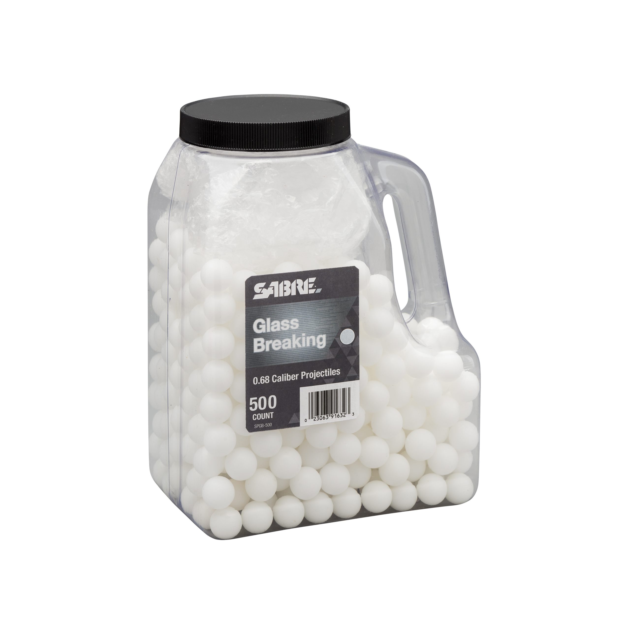 SABRE SPGB-500 Glass Breaking 0.68 Caliber Projectiles 500 Count Pack ...