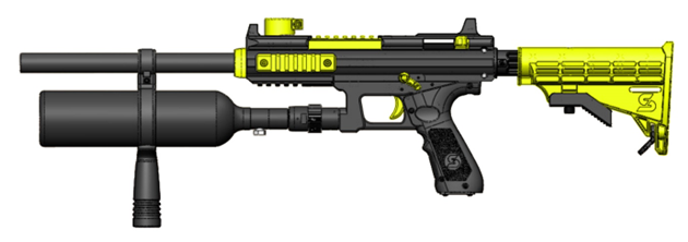 🚔 Sabre SL-R11 68 Caliber PepperBall Launcher YELLOW - CMC Government ...