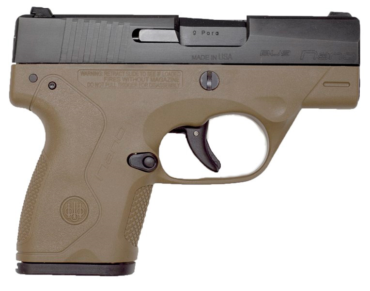 Beretta Nano 9mm Concealed Carry Micro Compact Pistol with 3 magazines ...