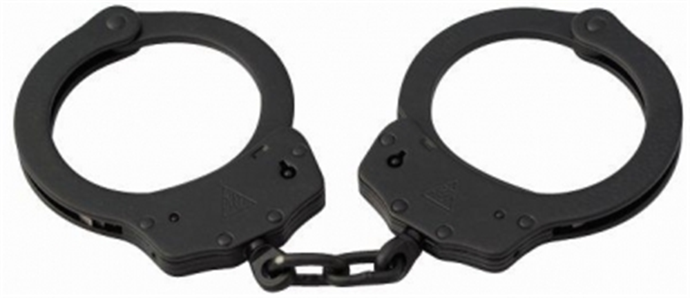 CTS THOMPSON 1010 STANDARD CHAIN HANDCUFF – BLACK, LAW ENFORCEMENT/NIJ CERTIFIED