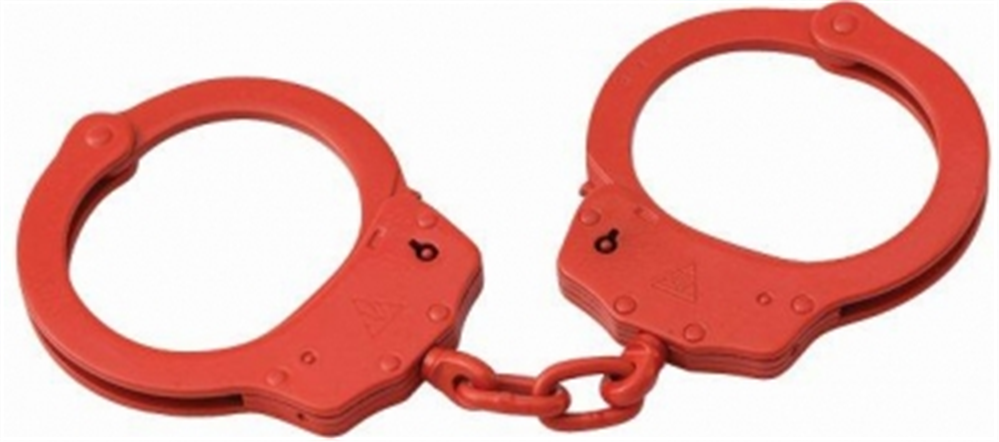 CTS THOMPSON 1108 OVERSIZE CHAIN TRI-MAX CUFFS – RED, LAW ENFORCEMENT ...